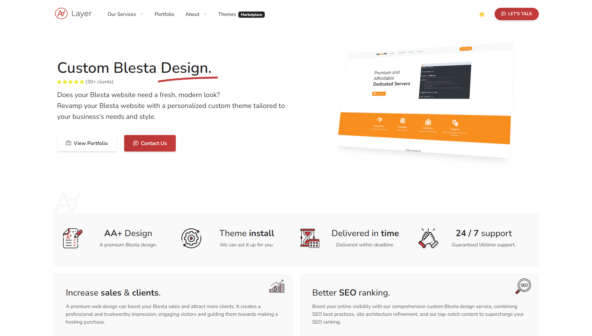 Custom Blesta Theme & Blesta Design Services | AALayer